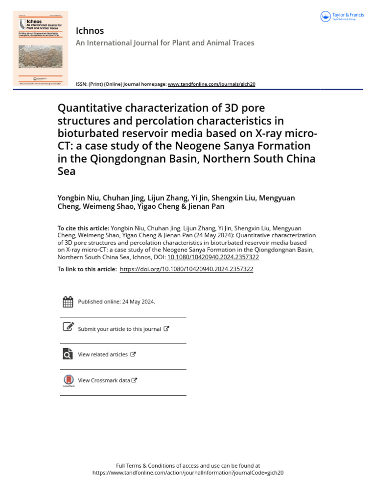 Quantitative Characterization of 3D Pore Structures and Percolation Characteristics in ...