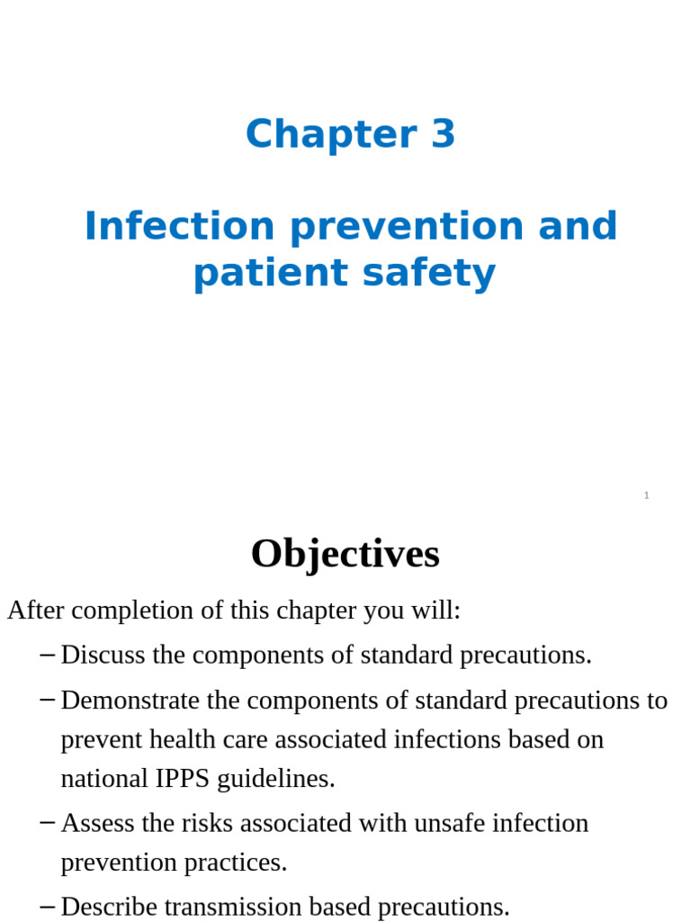 Infection Control and Patient Safety Guide | PDF | Hand Washing | Infection