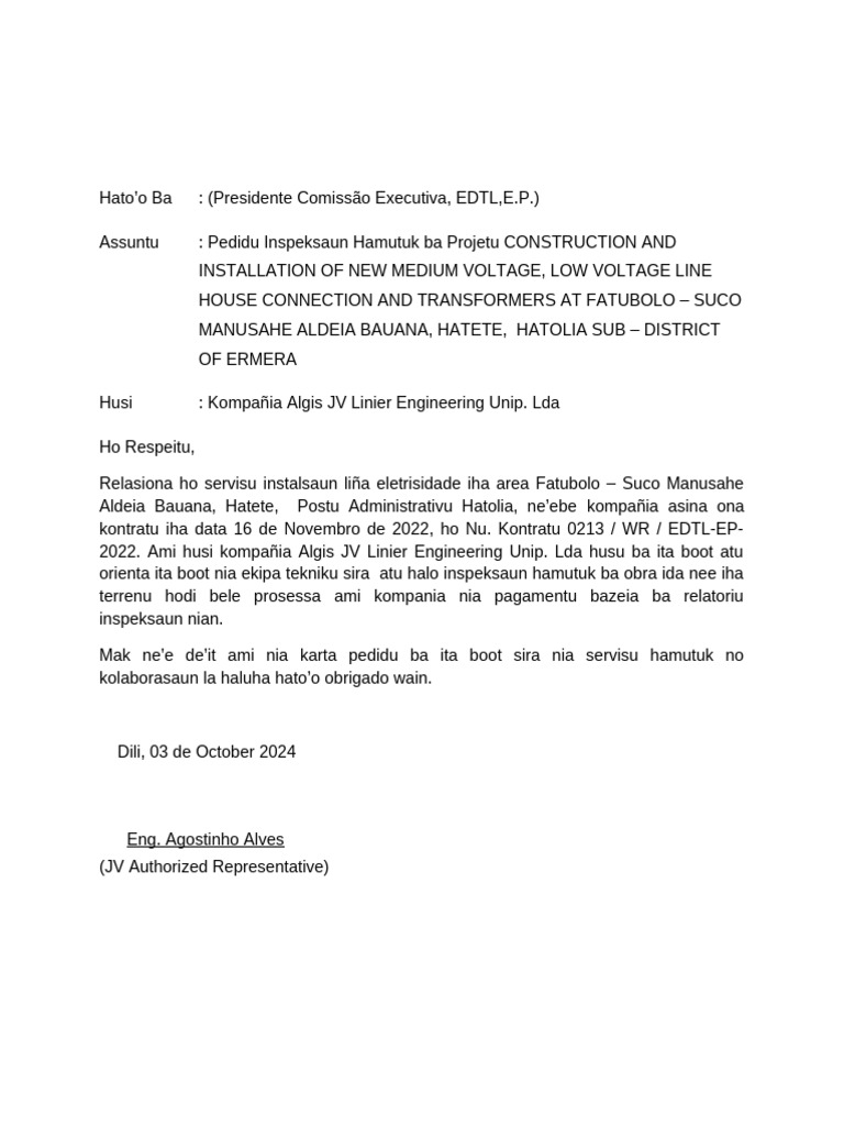 NEW KARTA Karta Pedidu Inspeksaun (EDTL EP) 2023 (1) (Repaired) | PDF