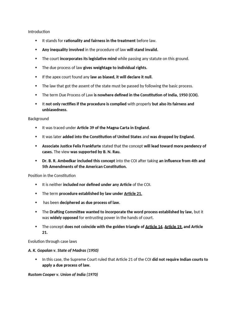 Due Process of Law | PDF | Due Process | Due Process Clause