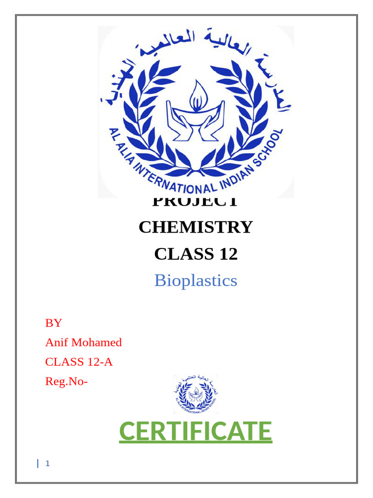 Chemistry Project Class 12 by Anif | PDF | Chemistry | Chemical Substances