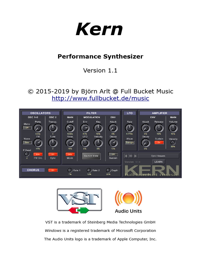 kern_manual_1_1 | PDF | Synthesizer | Computer File