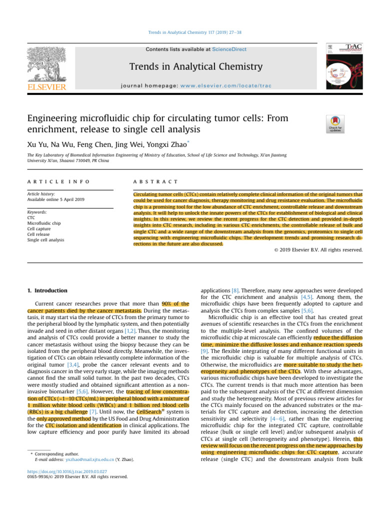 Yuan Al Chem 2019 | PDF | Microfluidics | Dna Sequencing