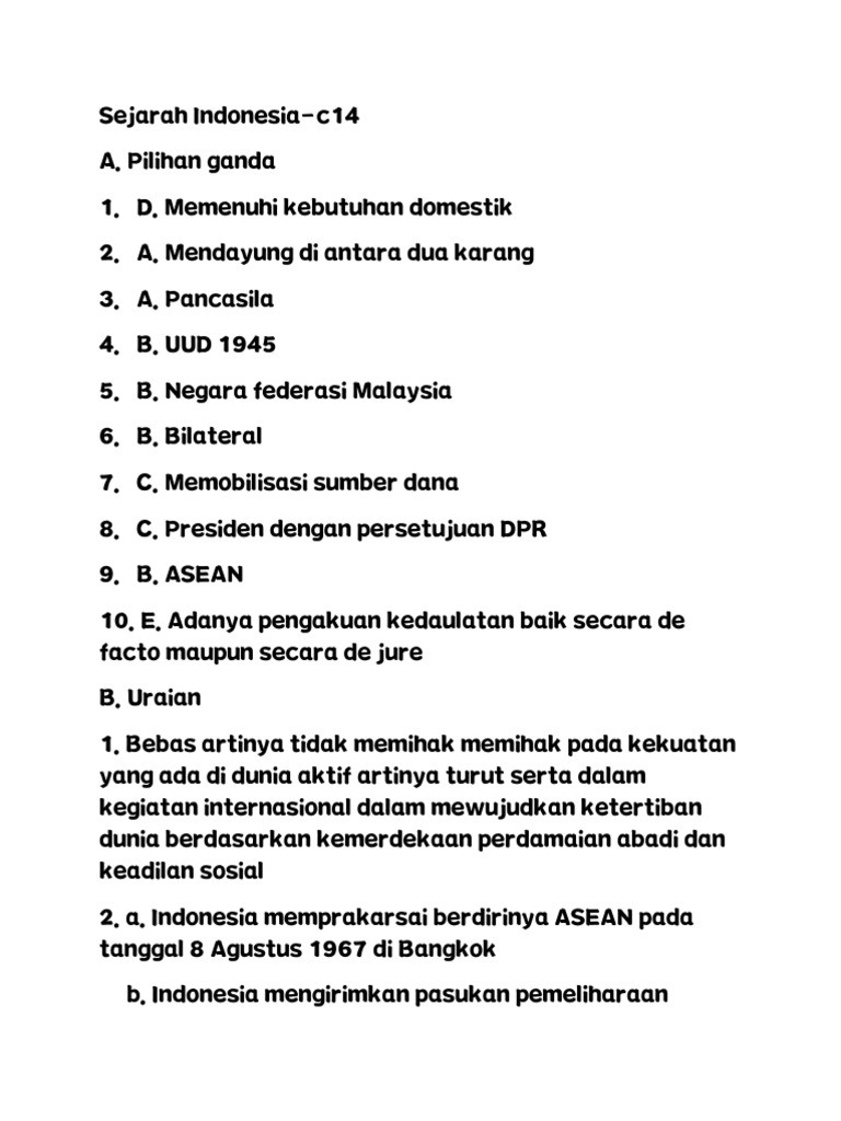 Sejarah Indonesia-C14, c15 | PDF