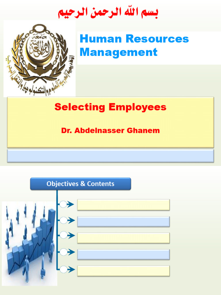 4 Selecting Employees | PDF | Behavioural Sciences | Psychology