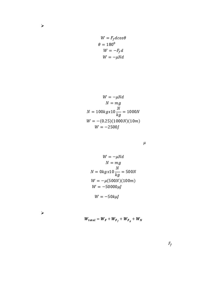 Short Note | PDF | Force | Friction