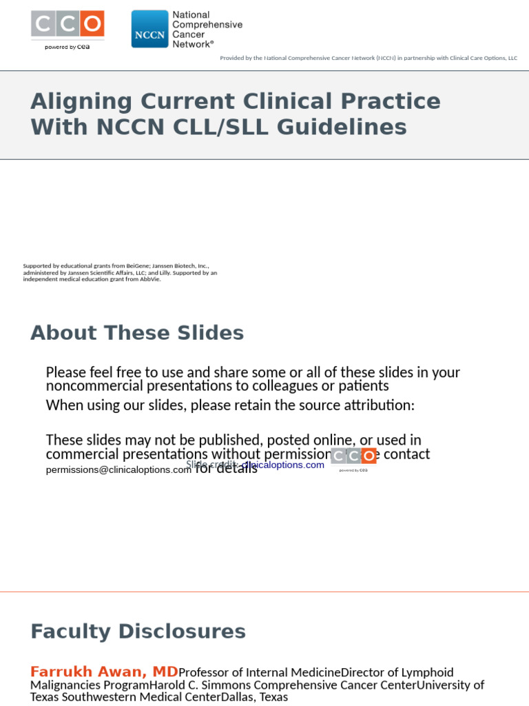 7286 Slideset 2 Awan DL Slides | PDF | Cancer | Diseases And Disorders