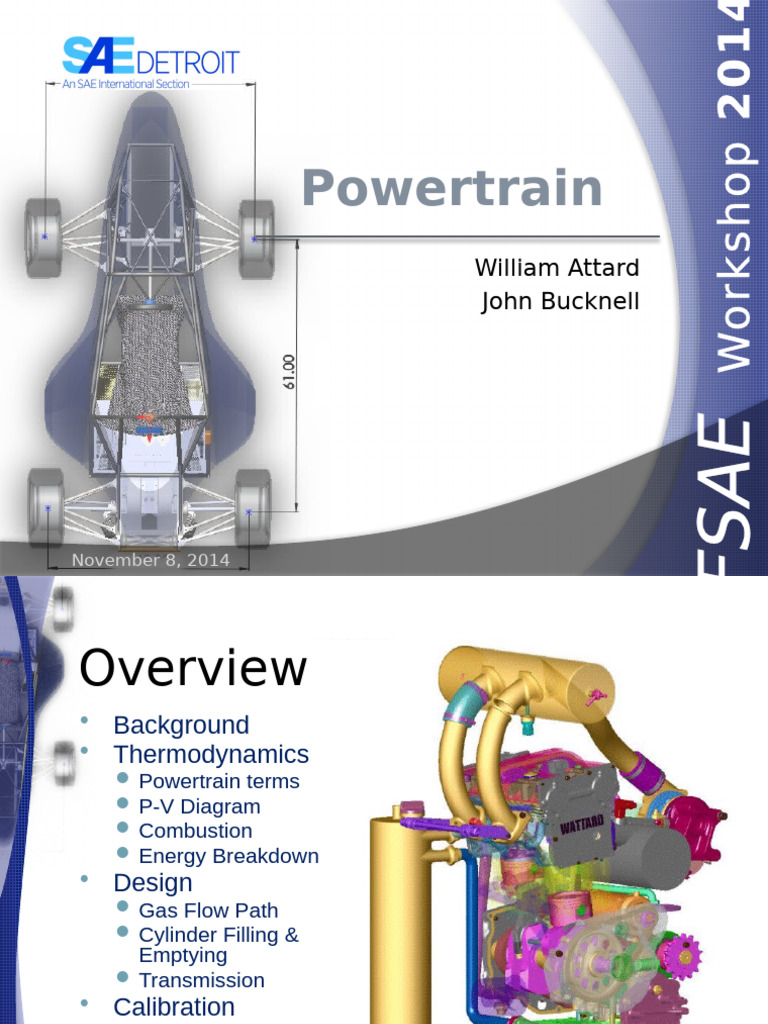 2014 FSAE Workshop - Powertrain Submitted | PDF | Engines | Combustion