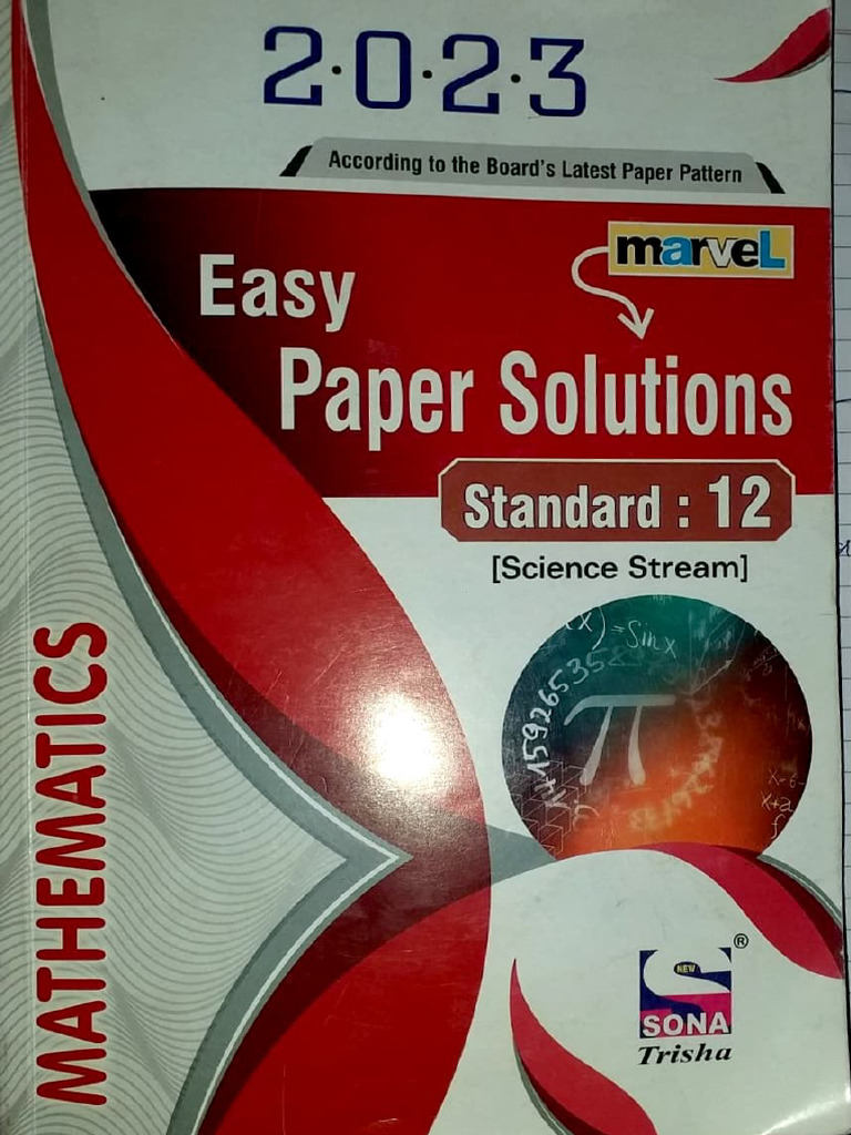 12th Maths Marvel Solution - 2023 (EM) [GSEBMaterial.com] | PDF