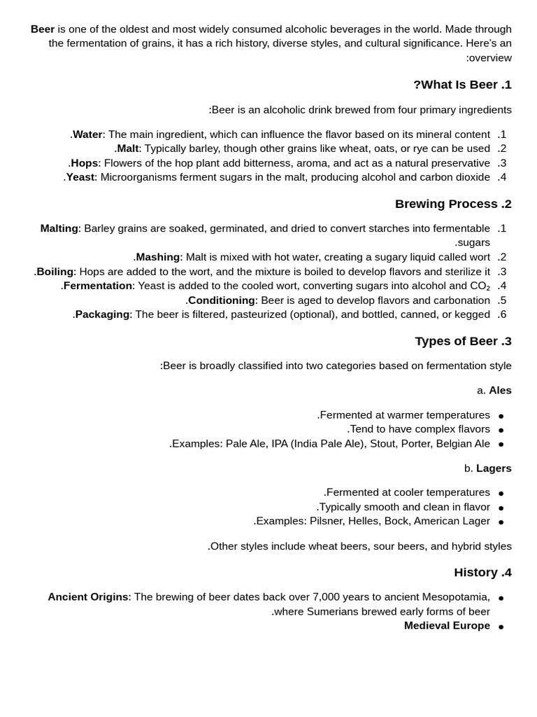 beer | PDF | Beer | Brewing