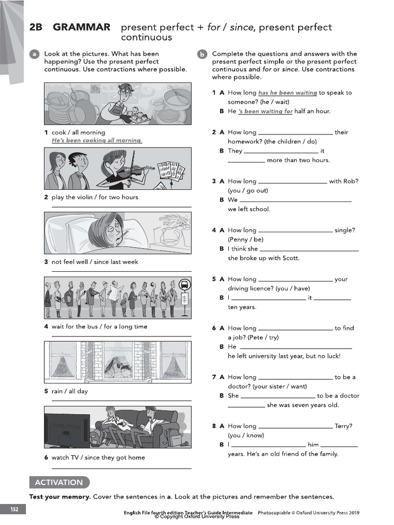2B Grammar English File 4th Edition Intermediate | PDF