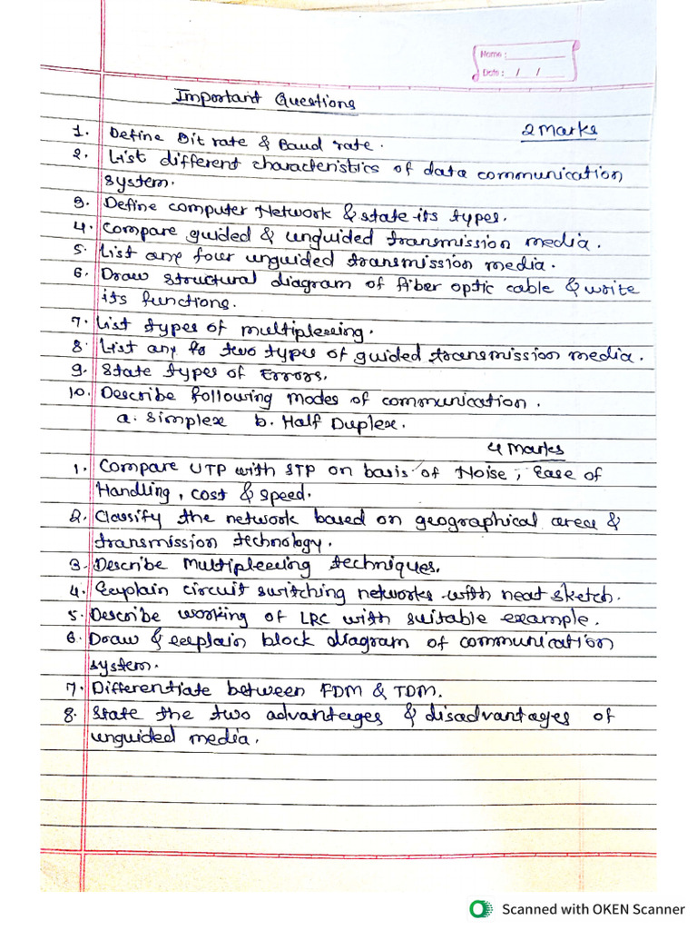 DCC class tetetst 1 IMP Questions (1) | PDF
