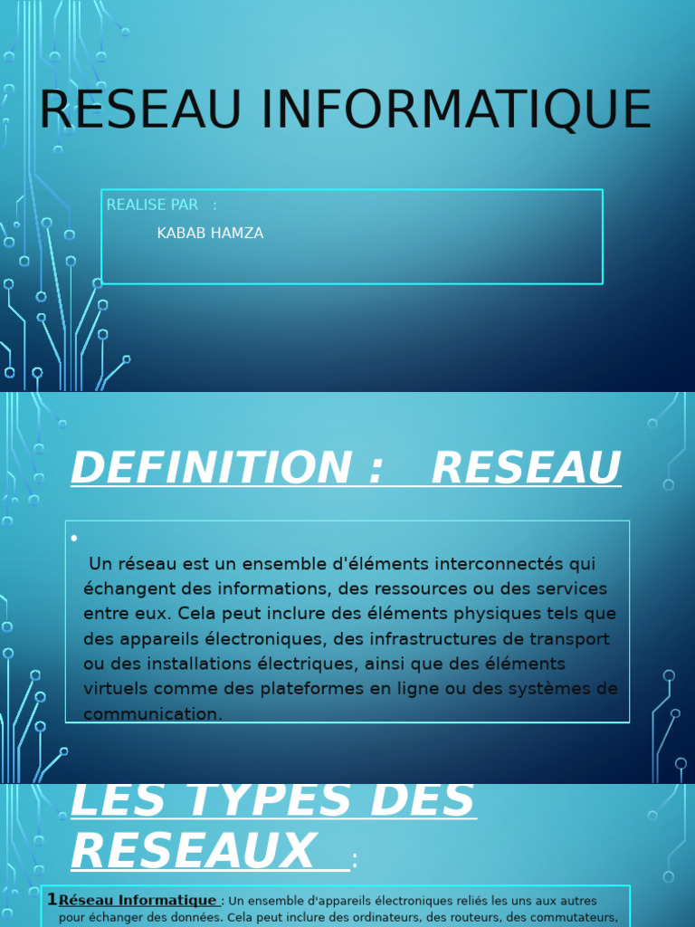 Reseau Informatique | PDF | Réseau informatique | Topologie de réseau