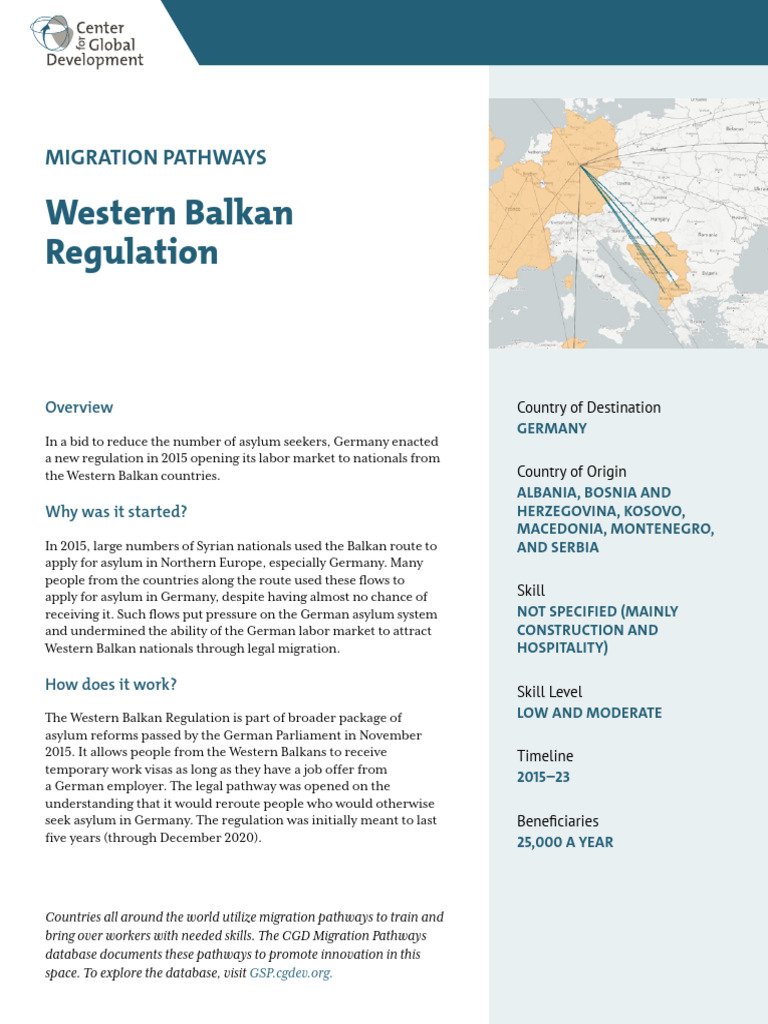 CGD-Legal-Pathways-Database_Western-Balkan-Regulation-1 | PDF | Balkans ...