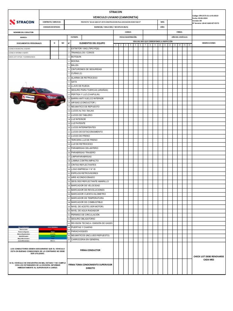 STR-2573-31-LI-91-0019 Veh¡culo Liviano (Camioneta) | PDF | Neumático | Coche