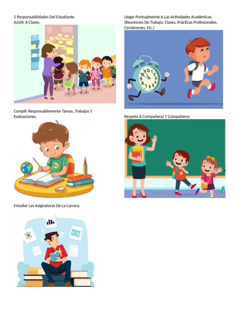 5 Responsabilidades Del Estudiante | PDF