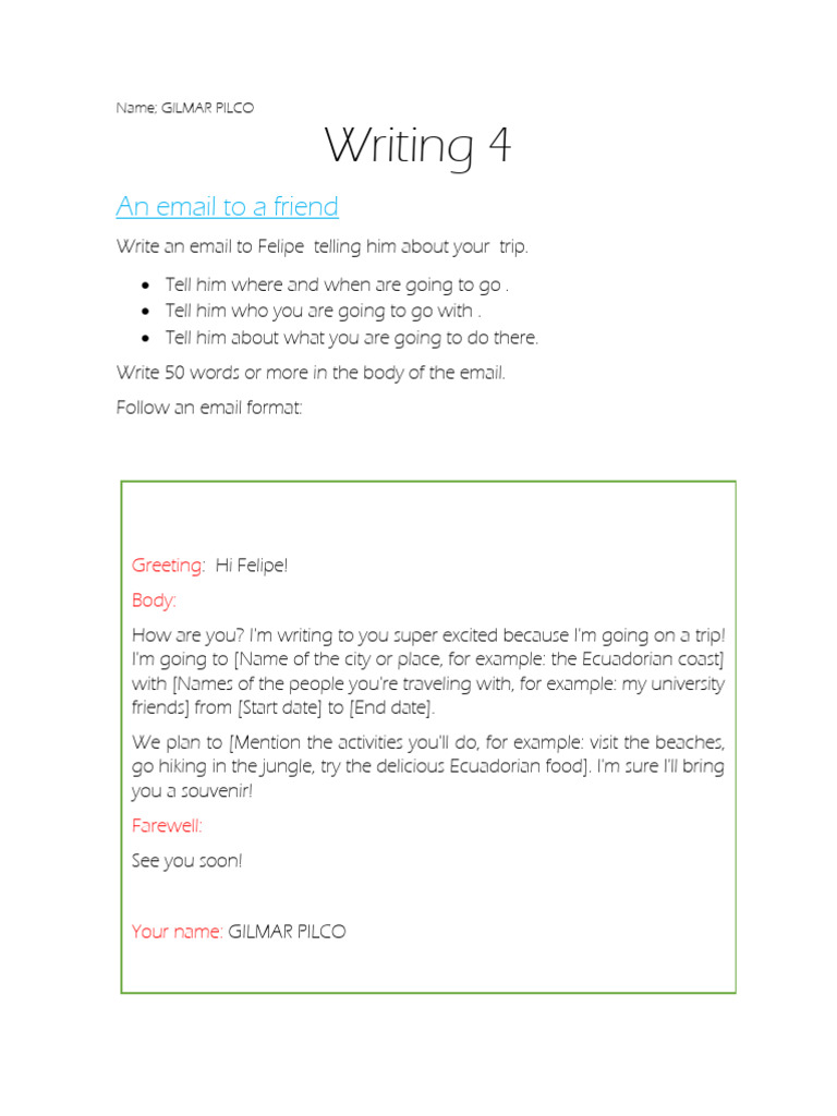 Evolve Writing 4 | PDF