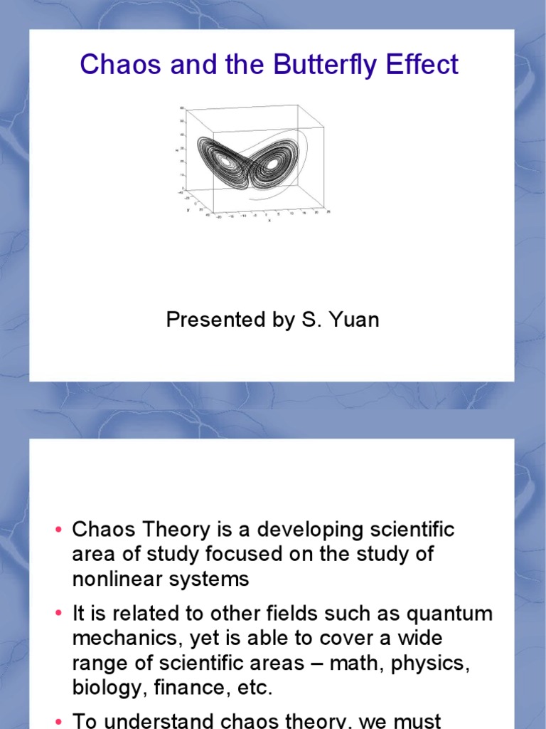 Chaos Presentation | Download Free PDF | Chaos Theory | Attractor