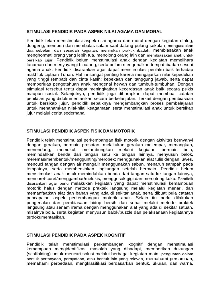 Paud Alfridus | PDF