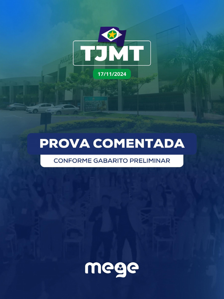 TJMT 2024 - Prova Comentada (Equipe MEGE) | PDF | Indenização | Pensão ...