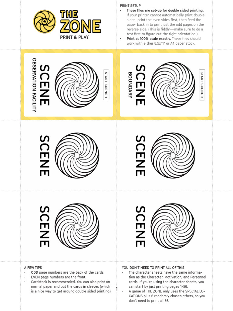 TheZone_Cards_LowInk | PDF | Printing | Office Equipment