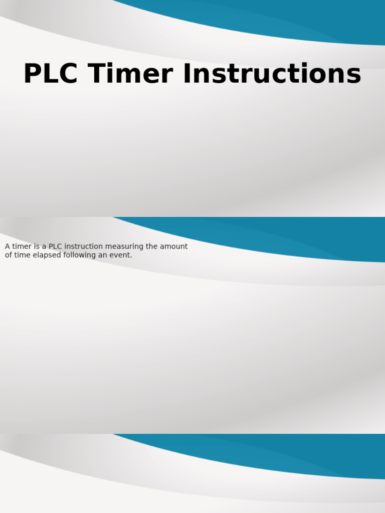 AB Timers | PDF | Programmable Logic Controller | Timer