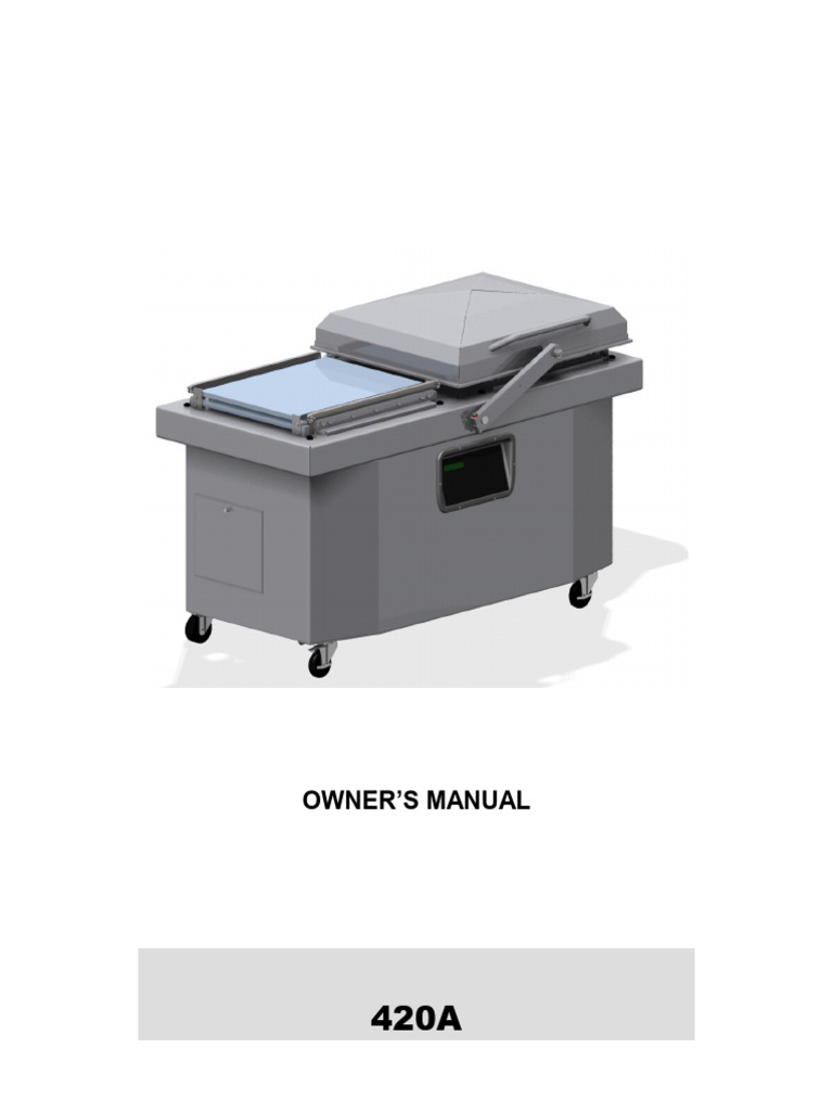 SIP 420A Manual | PDF | Pump | Vacuum Tube