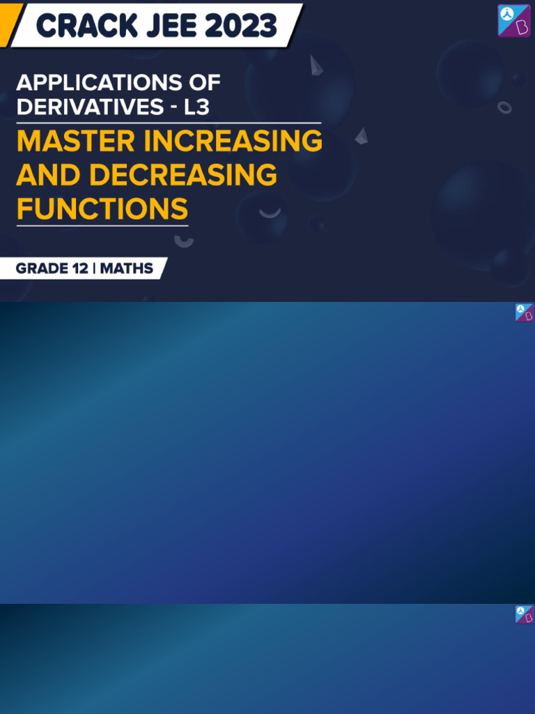 Monotonicity of Functions in Calculus | PDF | Monotonic Function ...
