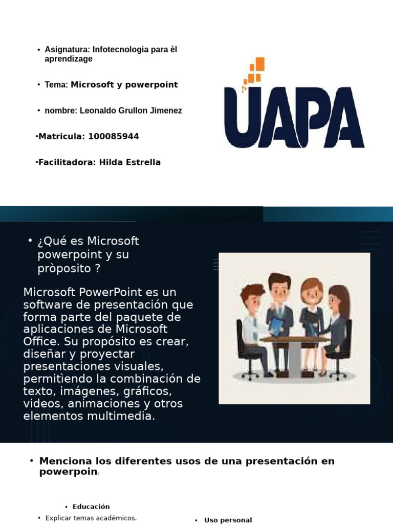 Tarea de Pawerpoint | PDF | Microsoft PowerPoint | Multimedia