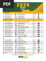 2025 NFL Week-by-Week Schedule | PDF | Los Angeles Rams | Dallas Cowboys