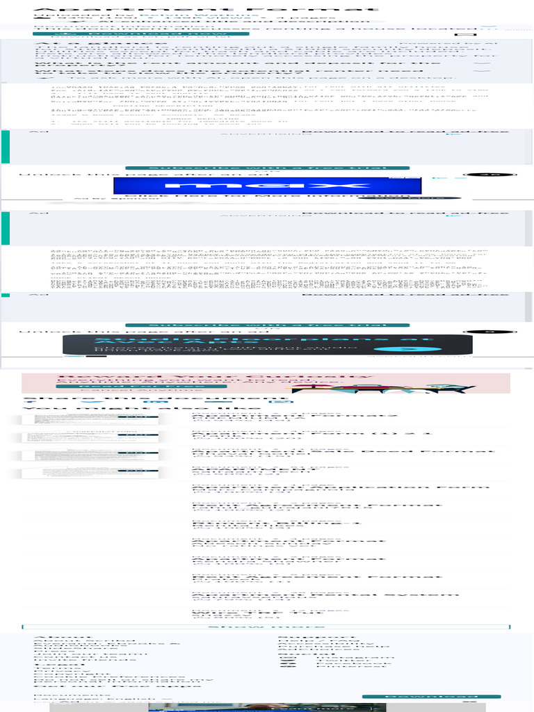Apartment Format PDF Telecommunications Computing | PDF | Computer File Formats | Computing