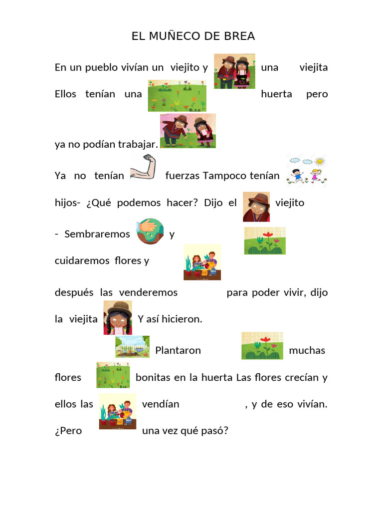 Cuento Infantil: El Muñeco de Brea | PDF