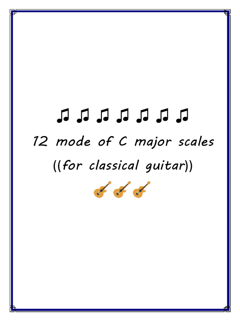 C Major Scales 12 Modes | PDF