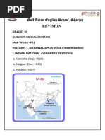 Nationalism in India Map Work Class10 | PDF