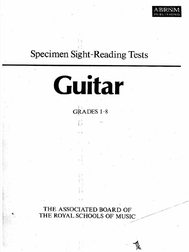 Sight Reading Test Guitar Abrsm | PDF