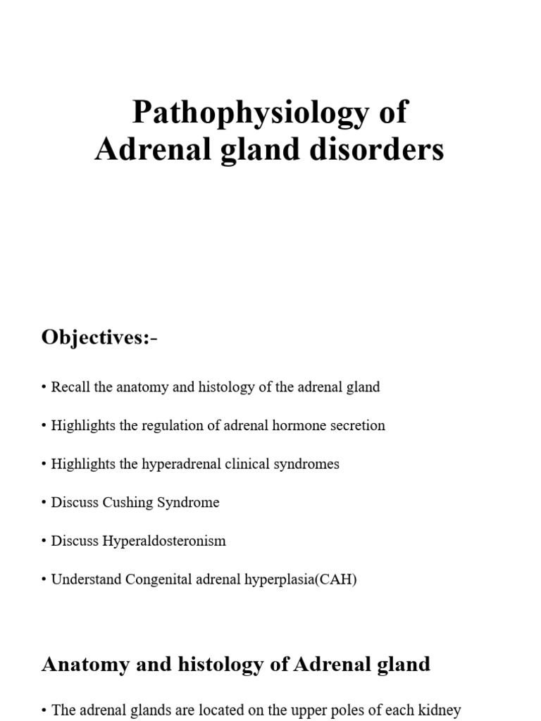 Pathophysiology of Adrenal Gland Disorders (1) Hyperfunction | PDF ...