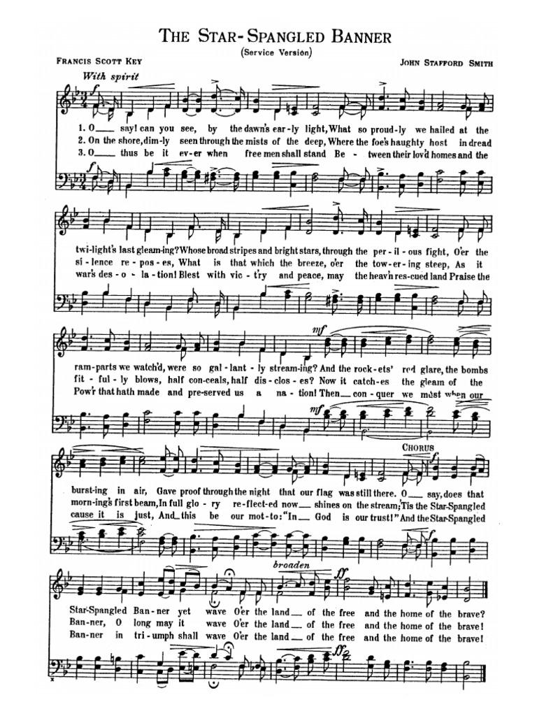 The Star-Spangled Banner SATB | PDF