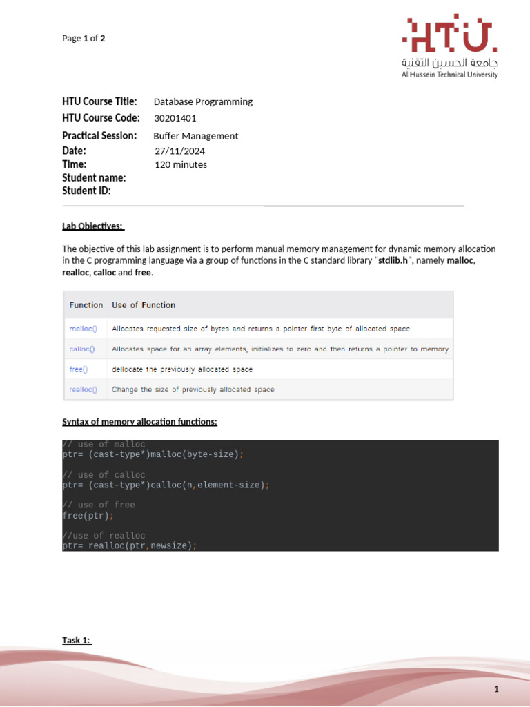 Lec13 - Practical Session On Memory Management | PDF