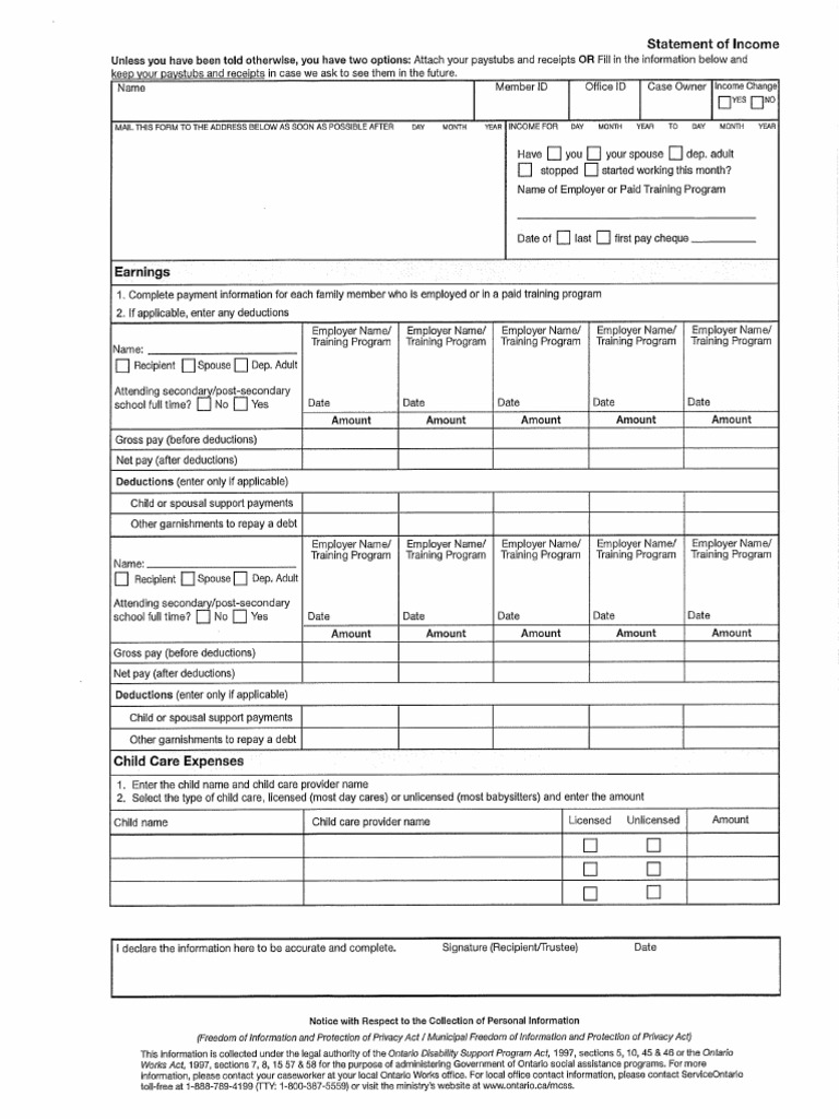Income Change Report Form | PDF | Income | Economies