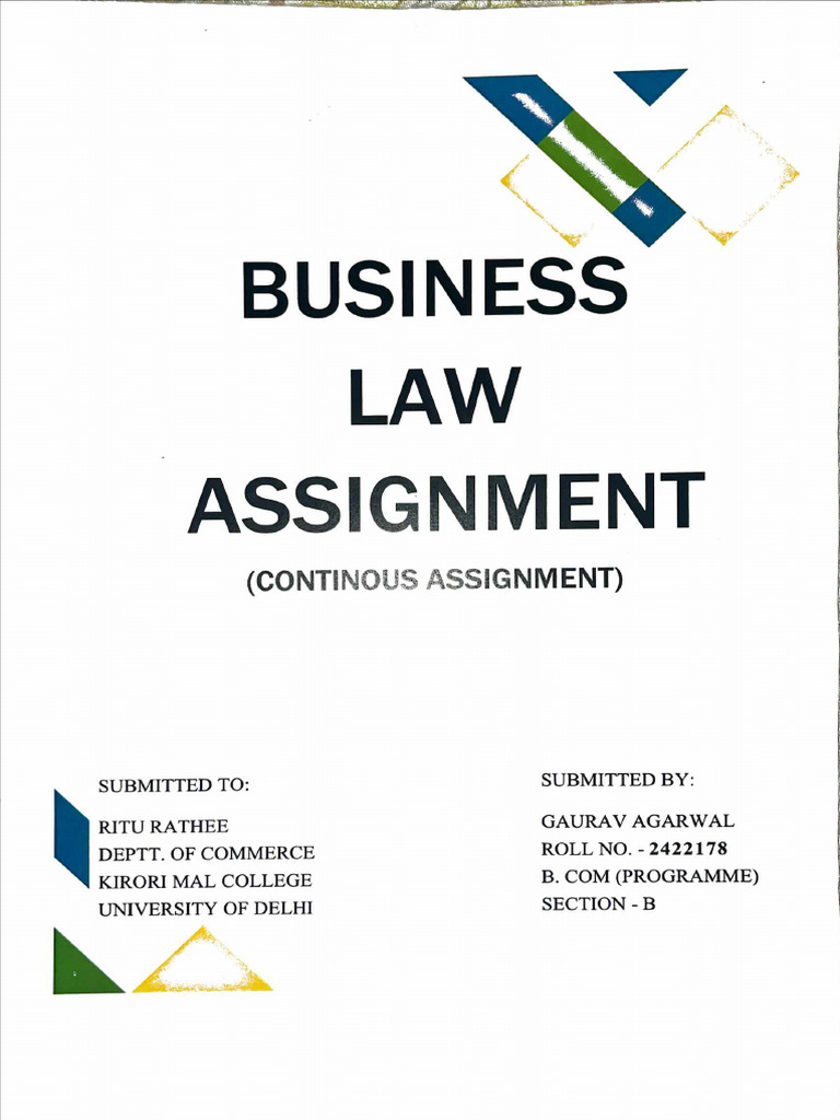 BCom - Business Law | PDF