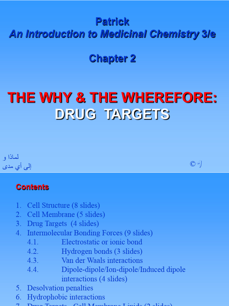 3-Patrick ch02 | PDF | Cell Membrane | Cell (Biology)