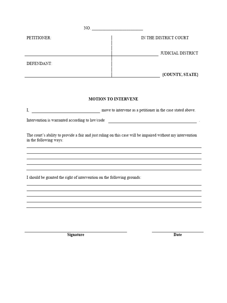 Motion To Intervene-1 | PDF