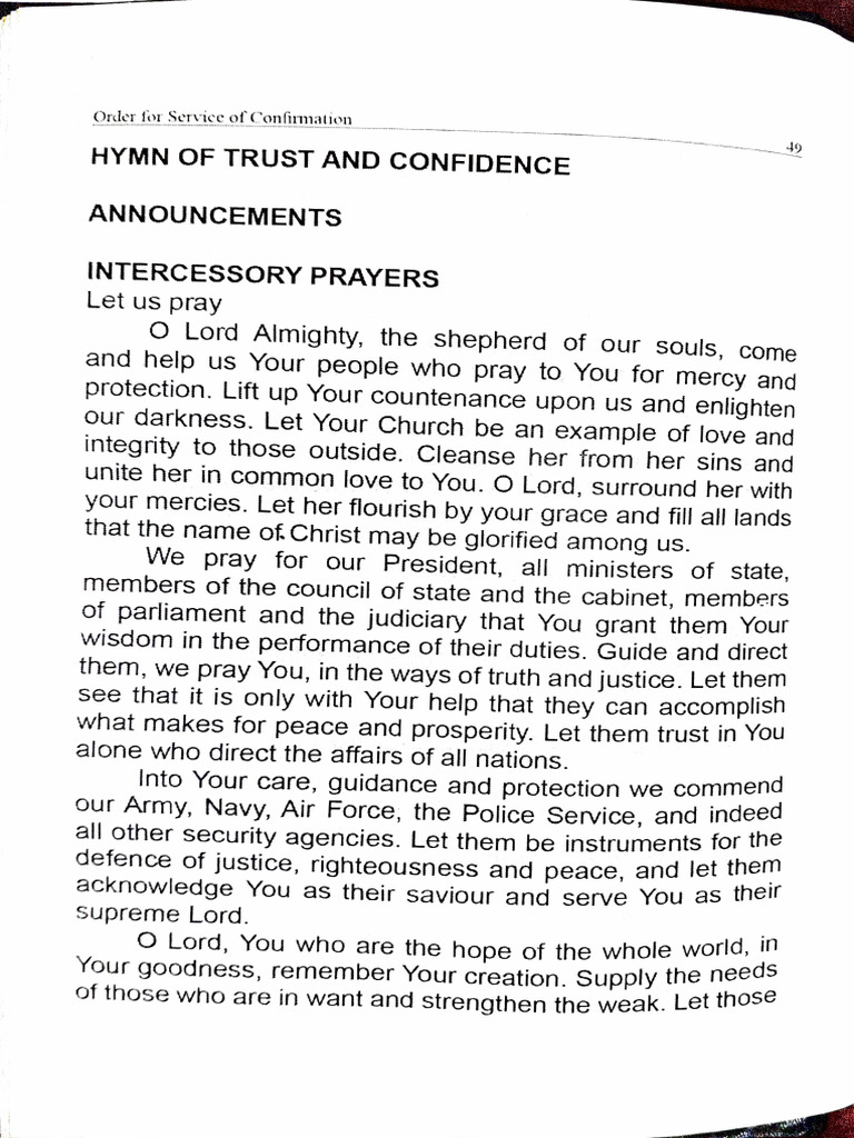 Confirmation Service Liturgy | PDF | Sacraments | Eucharist
