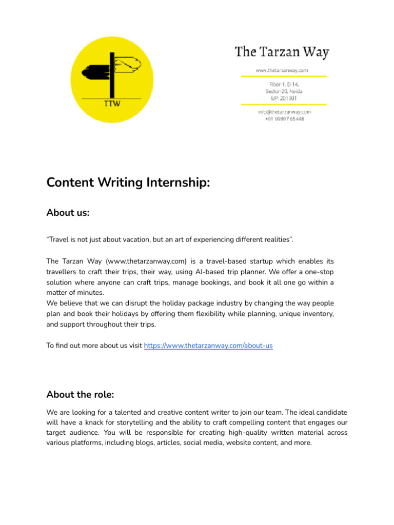 Content Writer Job Description | PDF | Search Engine Optimization ...