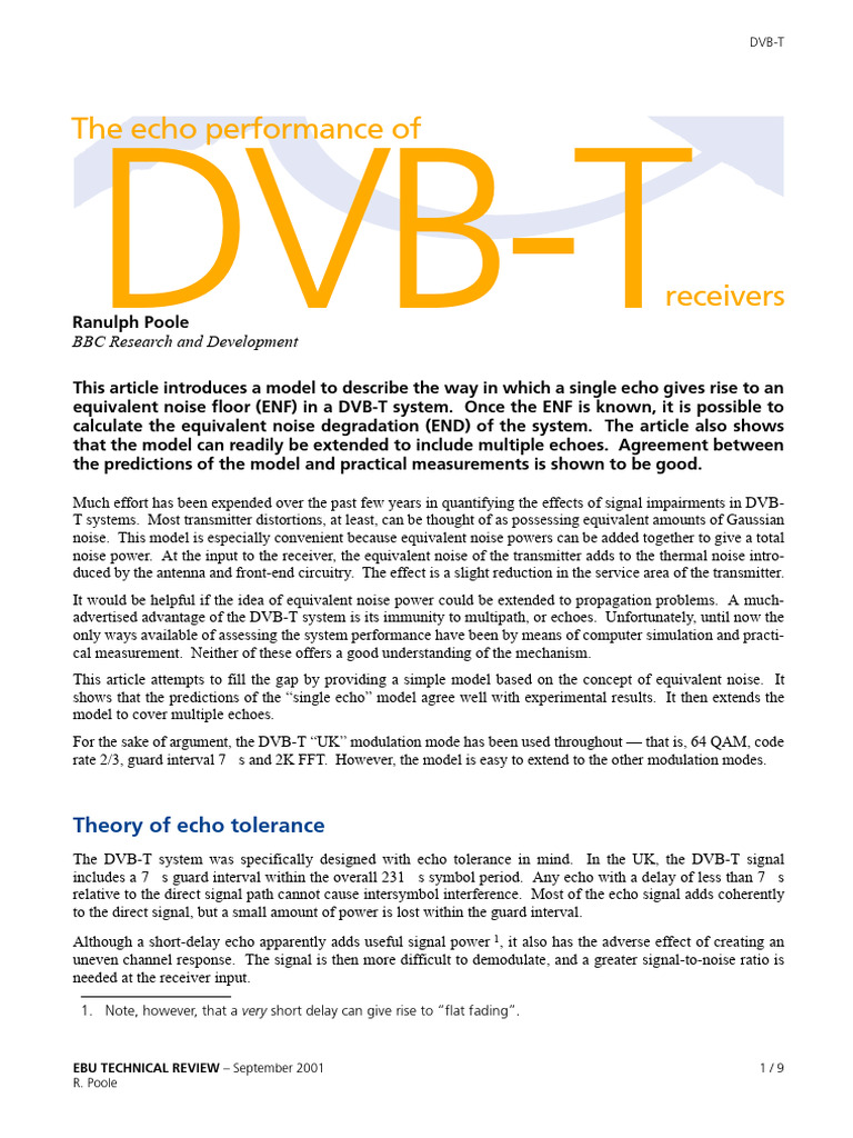 Tolerancai Ecos Trev - 288-Poole | PDF | Orthogonal Frequency Division Multiplexing | Decibel
