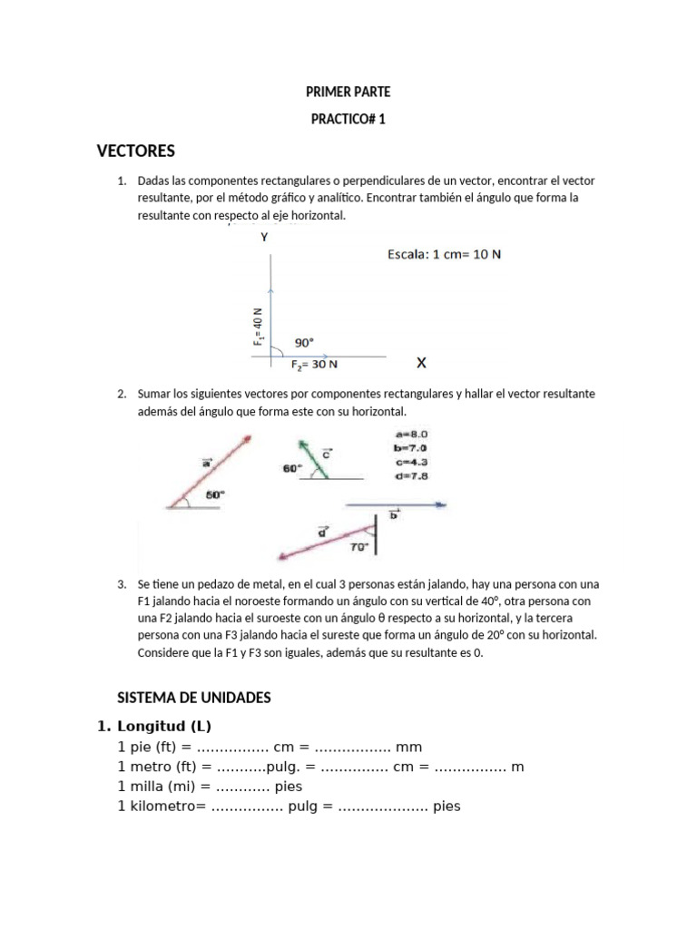 Practico - Conversiones y Vectores | PDF