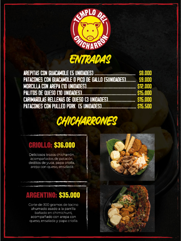 menu-templo-del-chicharron-2024 | PDF