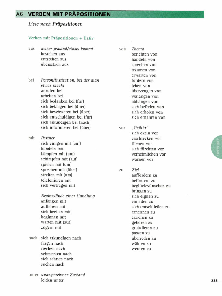 Liste Der Verben | PDF