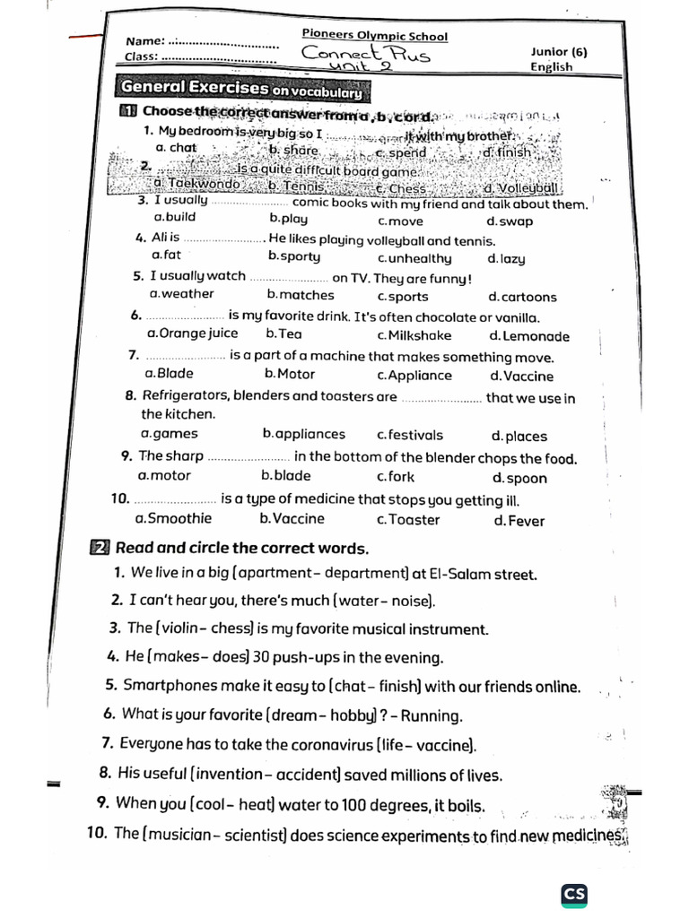 Connect Plus Unit 2 | PDF