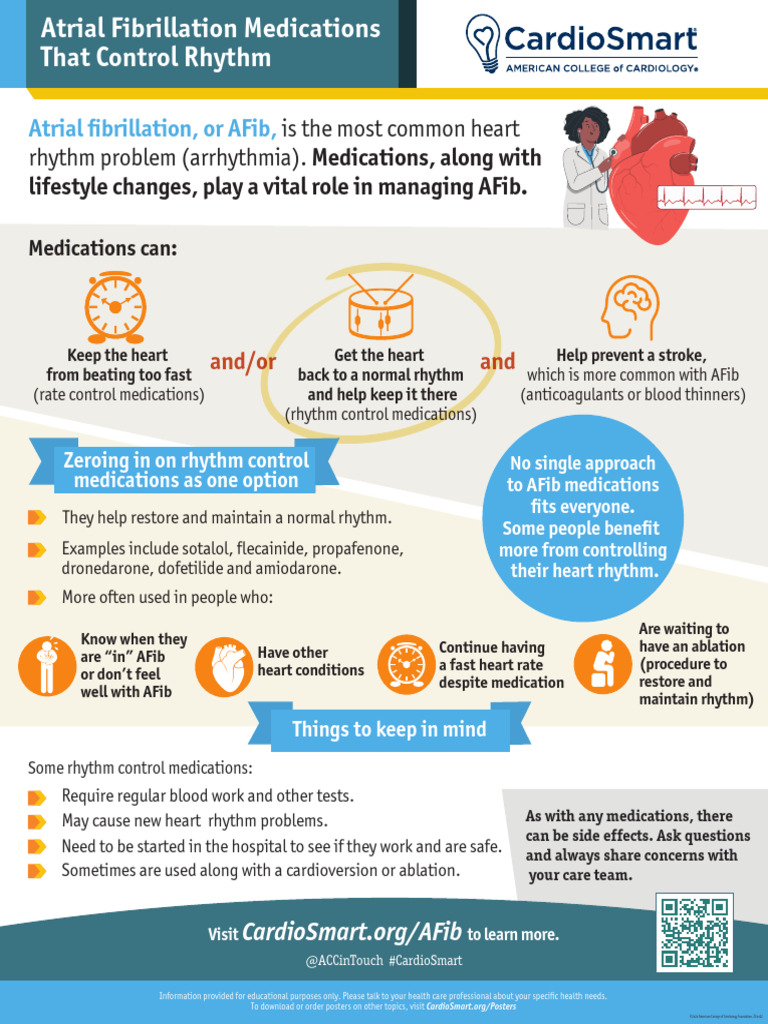 Atrial Fibrillation Rhythm Control Medications | PDF | Cardiovascular ...